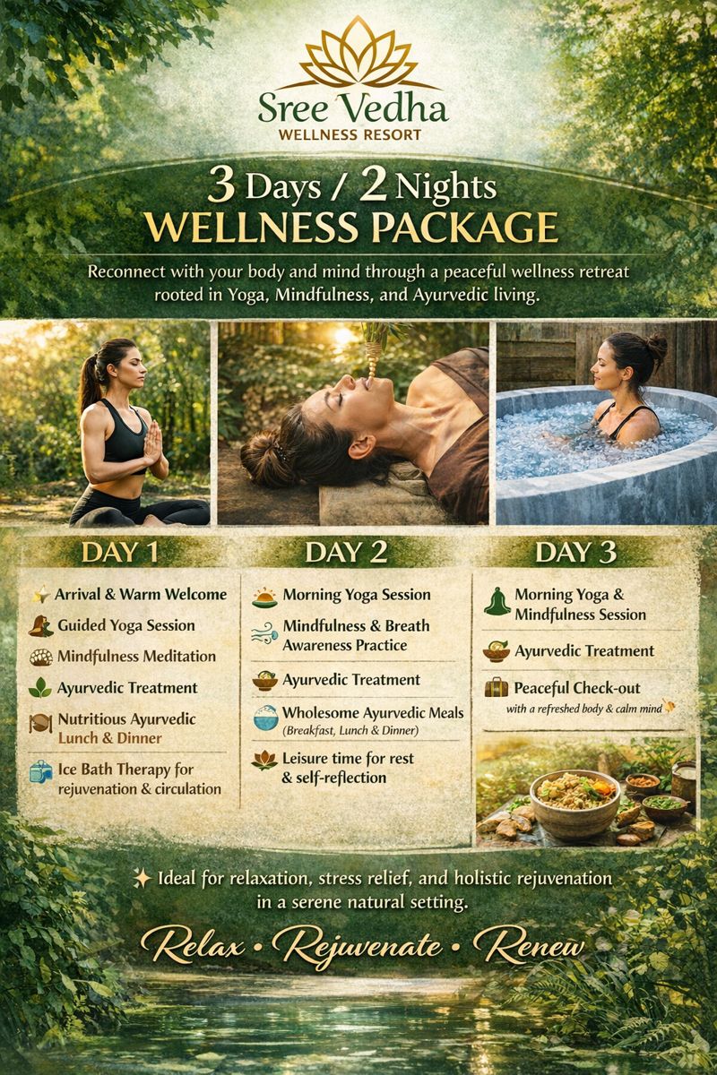 Sree Veda Wellness Resort | Official Website | Bommayapalayam, Tamil Nadu